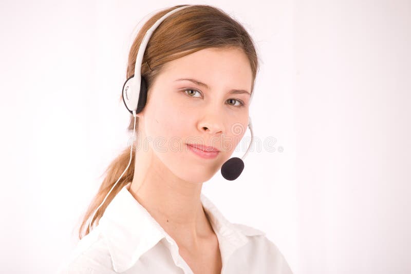 CUSTOMER SERVICE AGENT stock photo. Image of face, business - 4830346