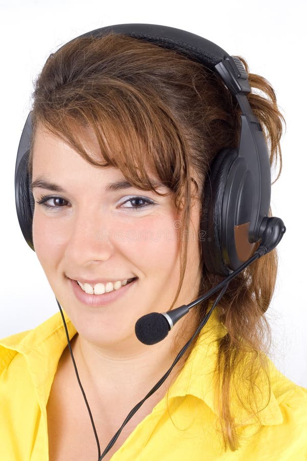 Customer service agent stock image. Image of telephone - 8804439