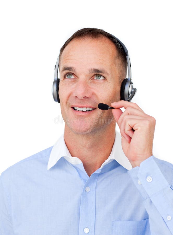 Customer Service Agent Looking Upward Stock Photos - Free & Royalty ...
