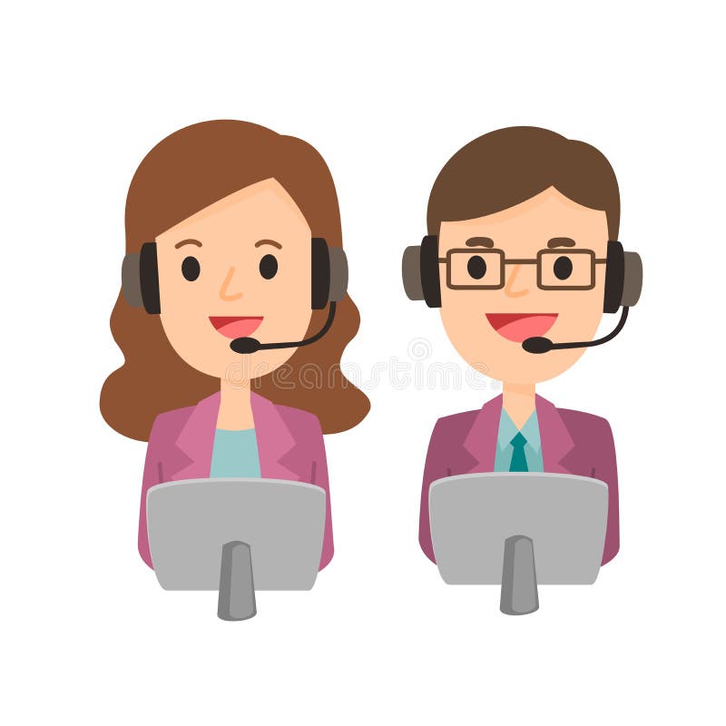 Call Center Vector stock vector. Illustration of education - 184378027