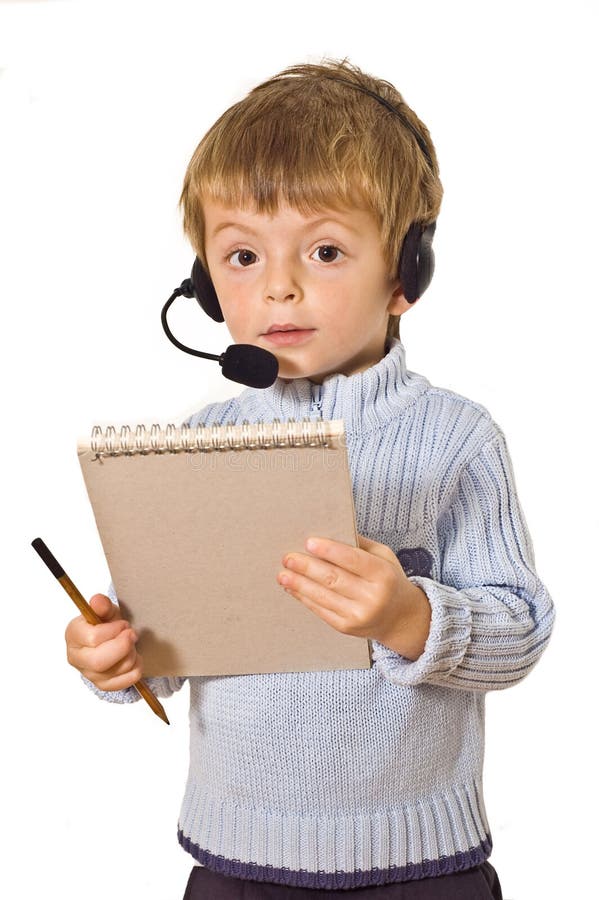 Customer Service Child. stock image. Image of observant - 11827119