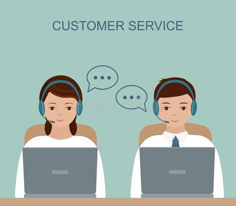 Customer service concept. stock vector. Illustration of customer ...