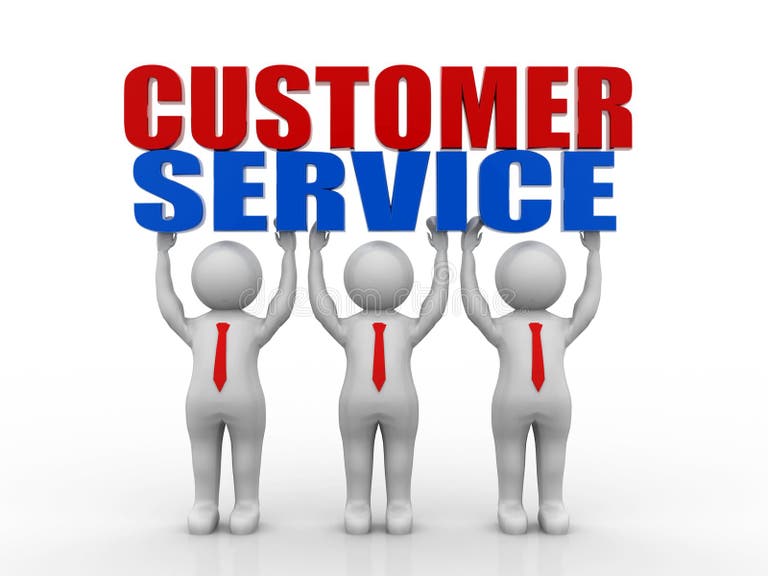 Customer Service Concept. 3d Render Stock Illustration - Illustration ...