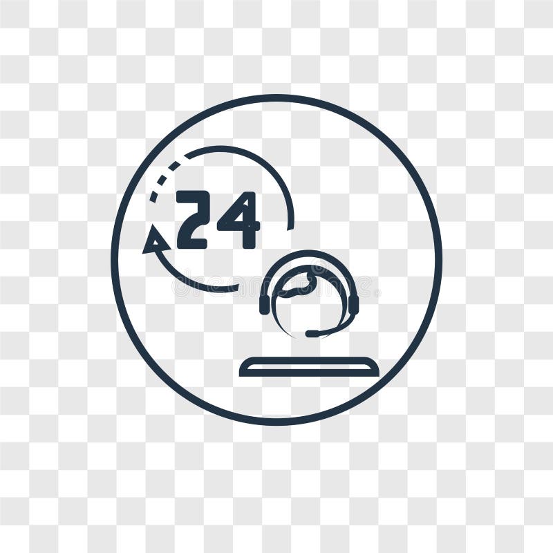 Customer Service Icon Vector Isolated on White Background, Customer ...