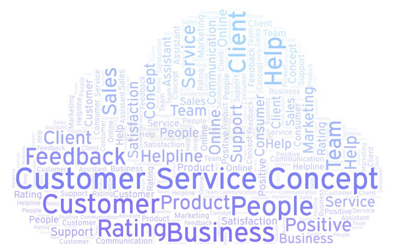 Customer Service Concept Word Cloud. Stock Illustration - Illustration ...
