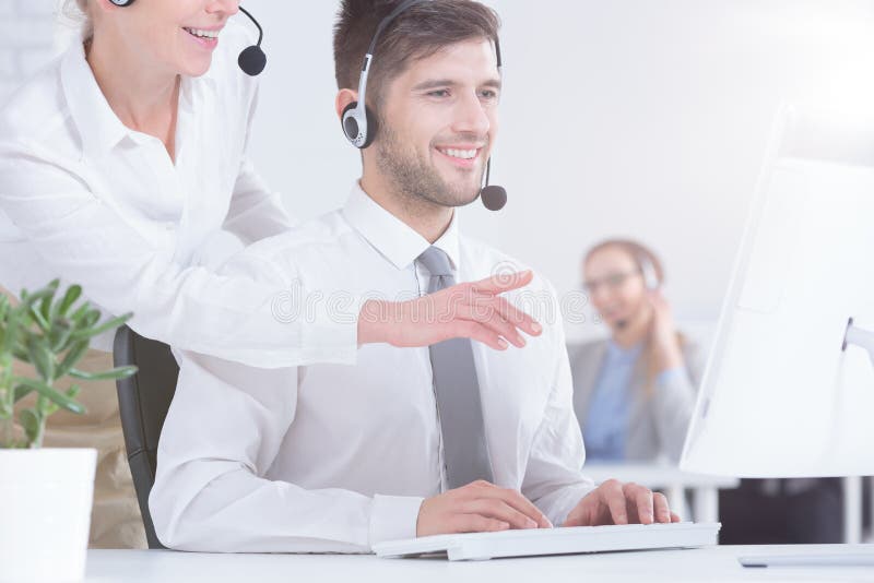 Customer Service Consultant Stock Image - Image of smiling, company ...