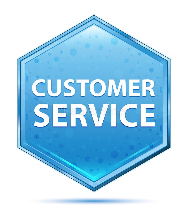 Customer Service Modern Flat Design Blue Abstract Background Stock ...