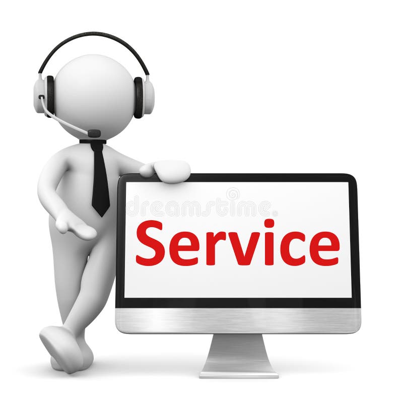 Customer Service 3d Illustration Relationship Stock Illustration ...