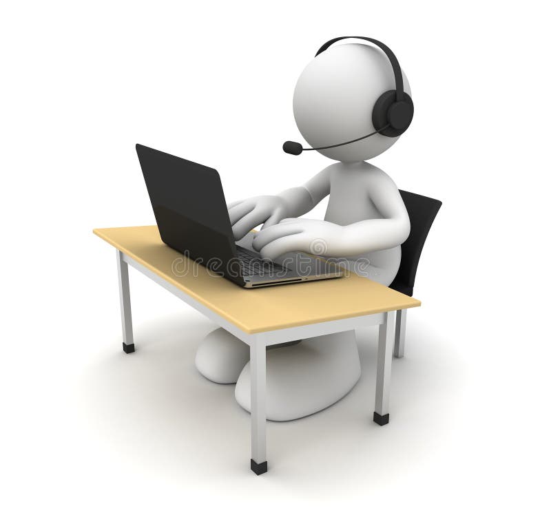 Customer Service Concept 3d Illustration Stock Illustration ...