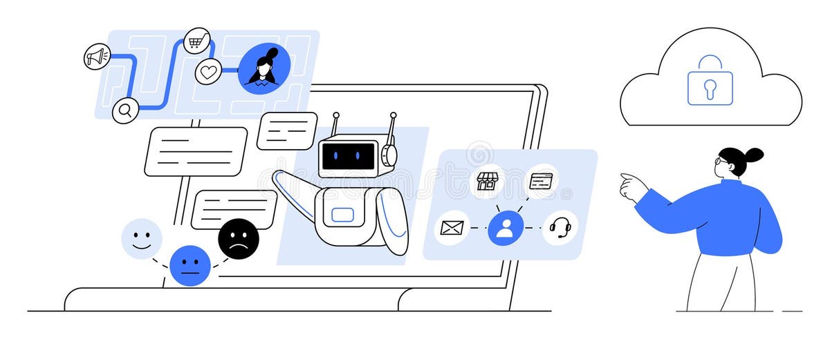 Chatbots Automation Stock Illustrations – 876 Chatbots Automation Stock Illustrations, Vectors ...