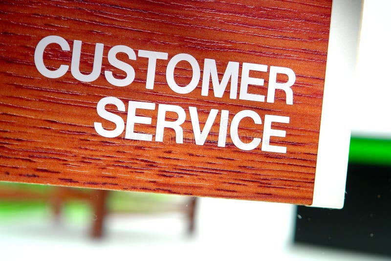 Customer Service Department Sign Stock Image - Image of entrance ...
