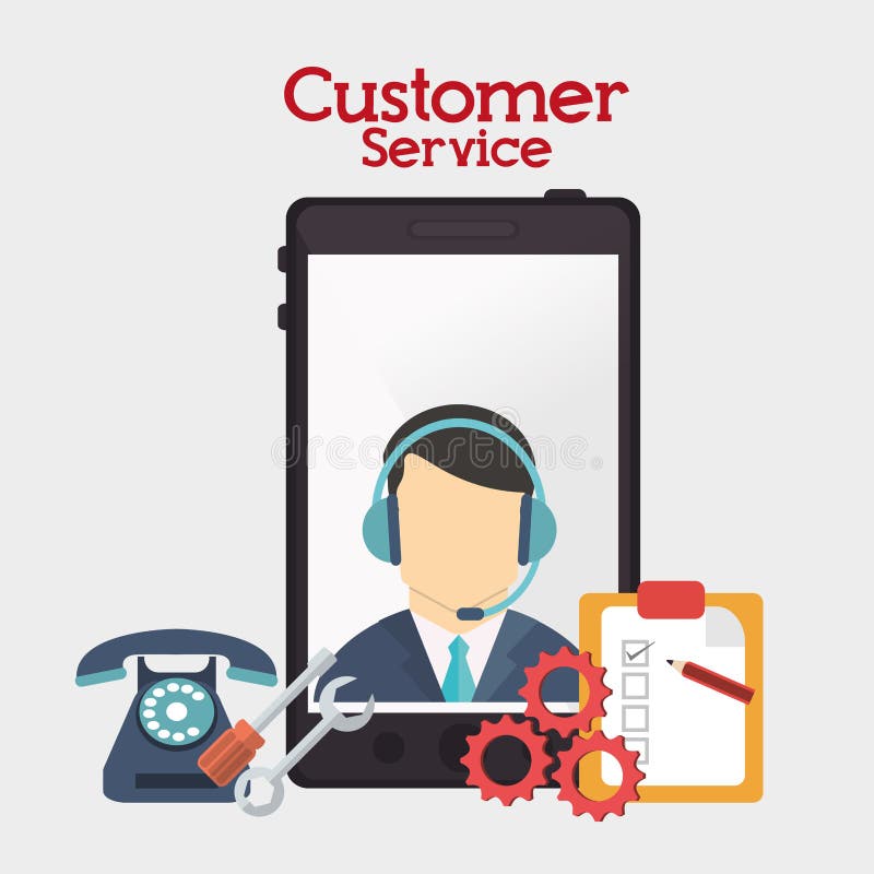 Customer service design stock vector. Illustration of executive - 61627511