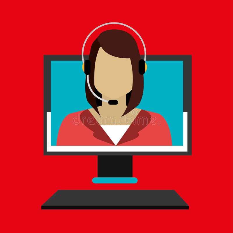 Customer service design stock illustration. Illustration of computer ...