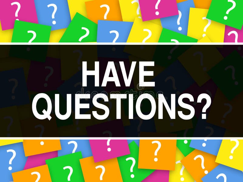 Customer Service Design Lettering Have Questions Stock Illustration ...