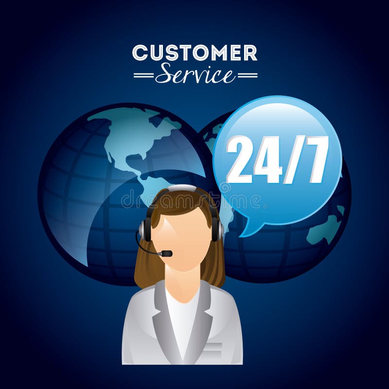 Customer service stock vector. Illustration of vector - 59101571