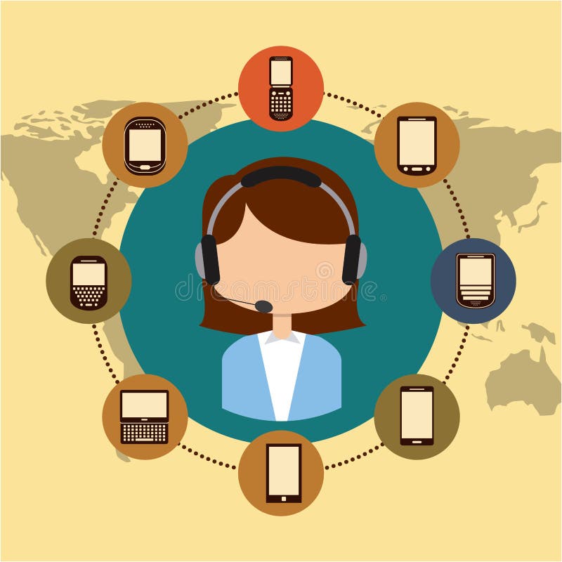 Customer service stock vector. Illustration of agent - 60225861