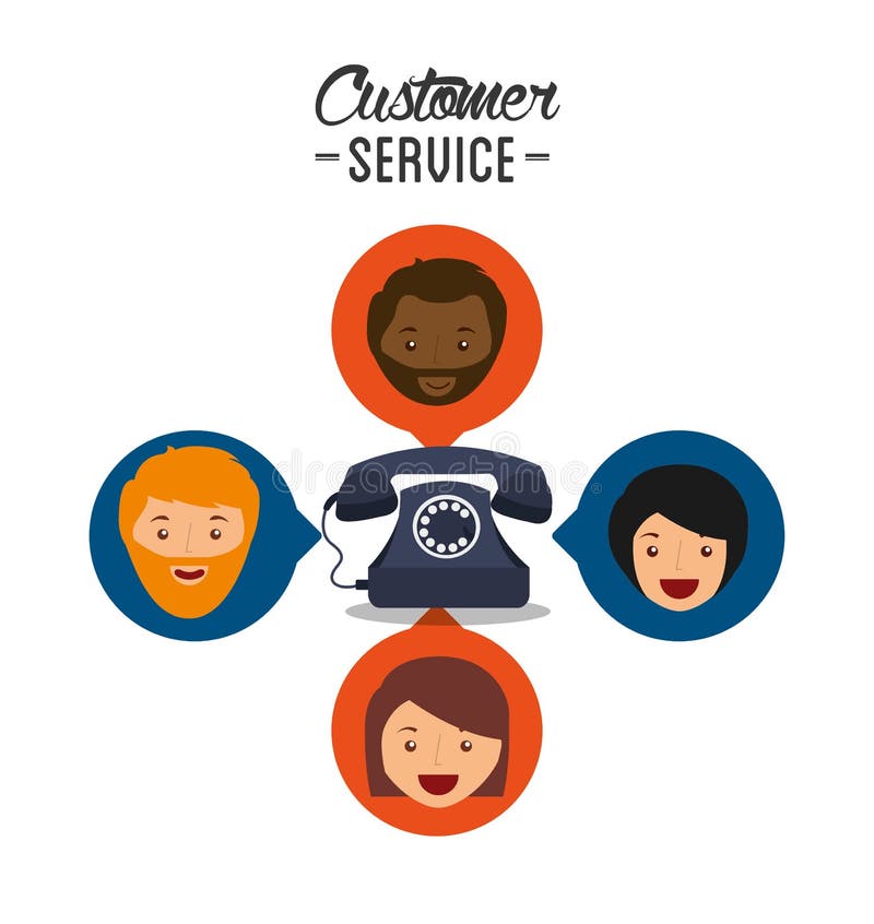 Customer service design stock vector. Illustration of consumer - 63089560