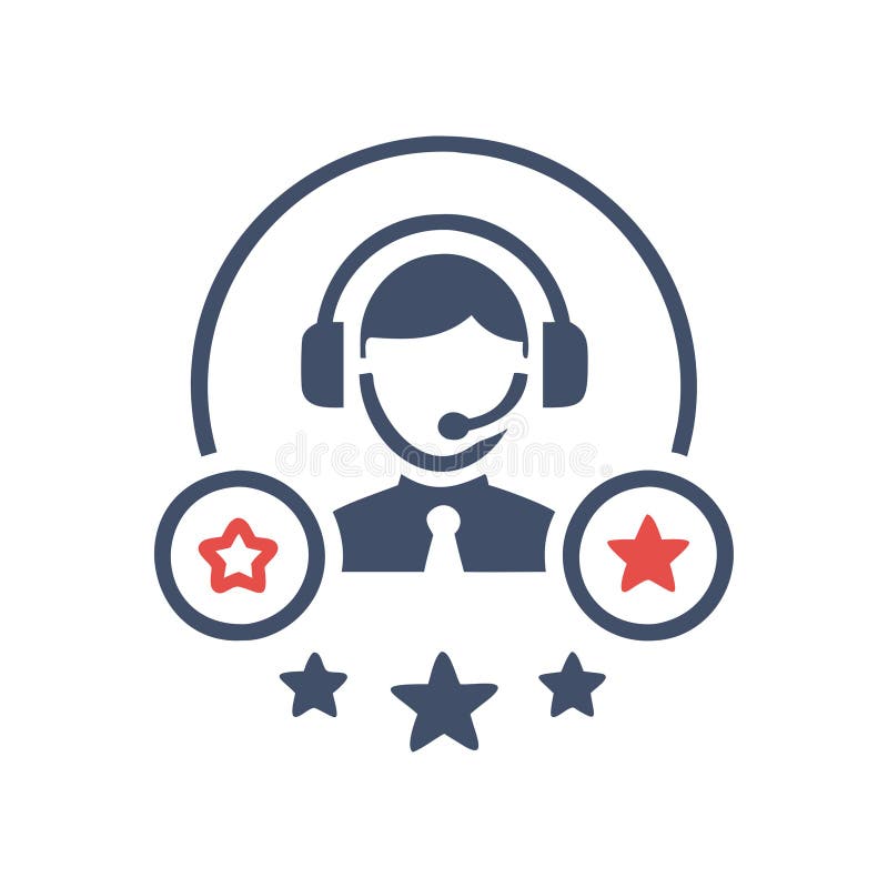 Customer Service Excellence Visual Icon Stock Vector - Illustration of ...