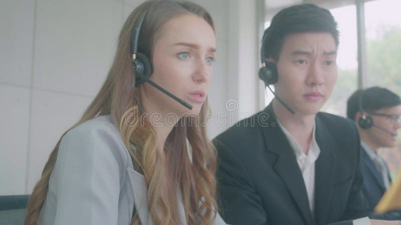 Customer Service with Friendly, Woman Call Center and Operator for ...