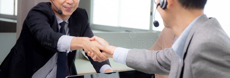 Customer Service with Friendly, Young Man and Partnership is Call ...