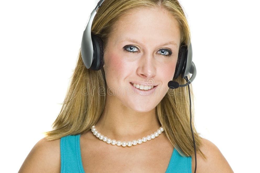 Customer service girl stock photo. Image of beautiful - 1773692