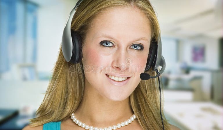 Customer service girl stock image. Image of office, pretty - 1777771