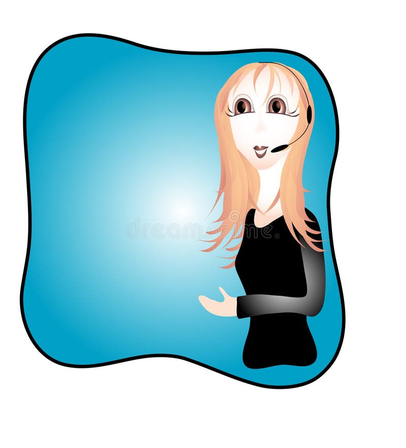 Customer Service Graphic stock illustration. Illustration of clip - 1610533