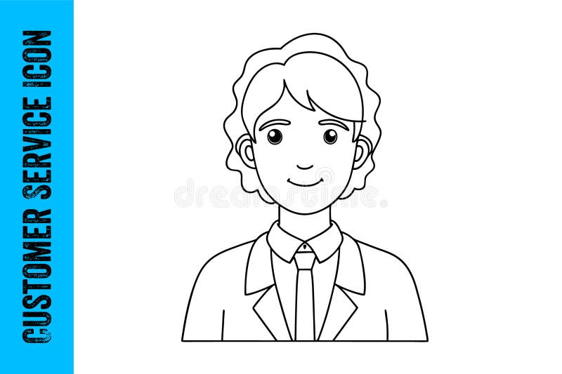 Customer Service Icon with Editable Vector Collections Stock Vector ...