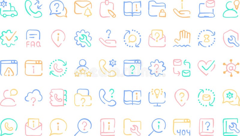 Customer Service Icons High-Quality Vector Icons Collection with ...