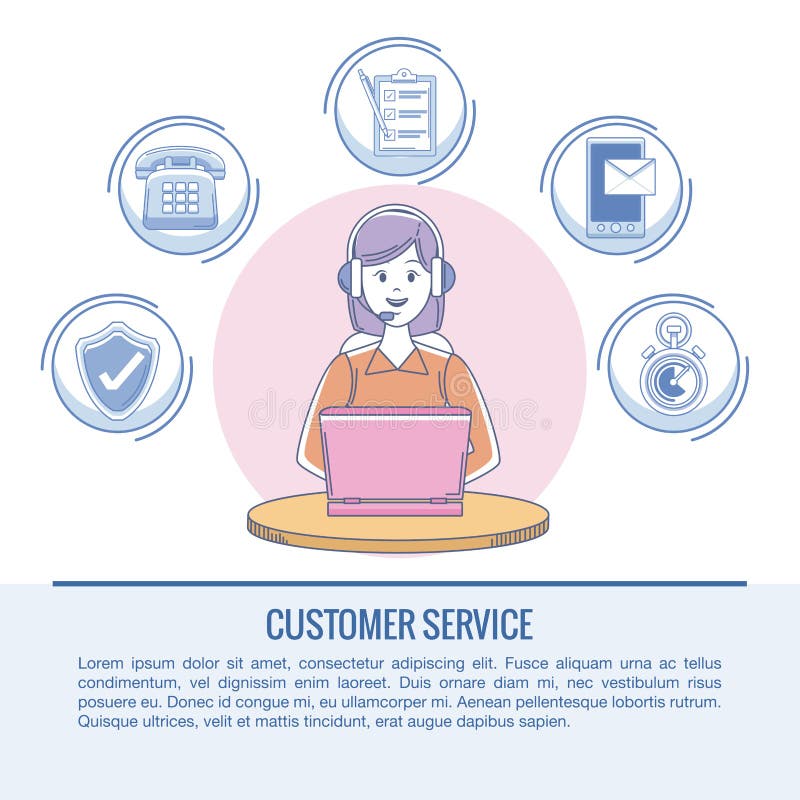 Customer Service Infographic Stock Vector - Illustration of help ...