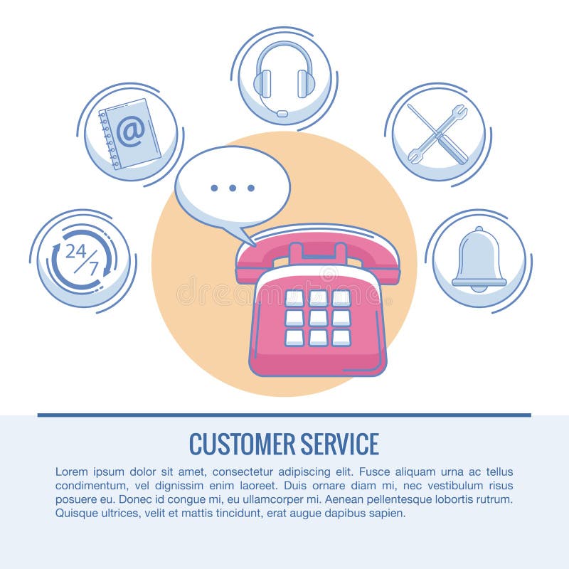 Customer Service Infographic Stock Vector - Illustration of data ...