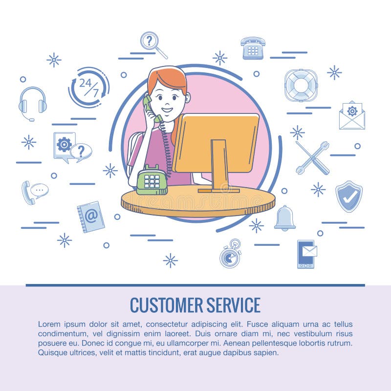 Customer Service Infographic Stock Vector - Illustration of ...