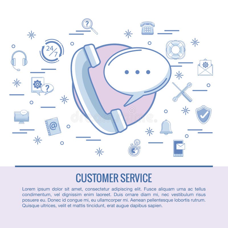 Customer Service Infographic Stock Vector - Illustration of service ...