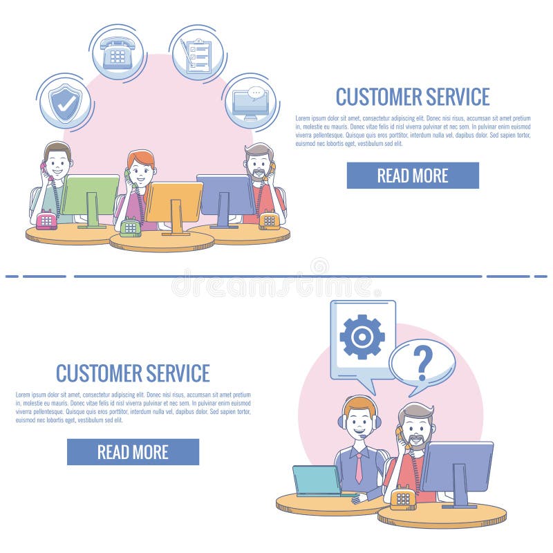 Customer Service Infographic Stock Vector - Illustration of ...
