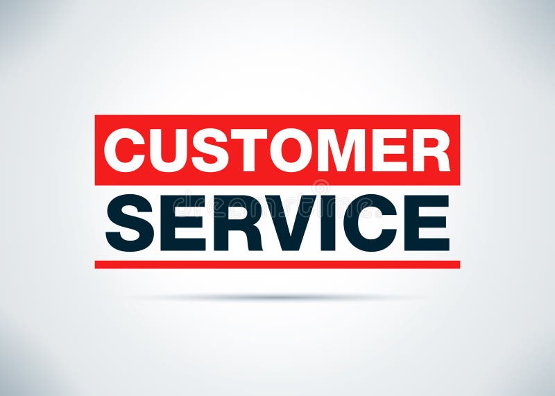 Customer Service Abstract Flat Background Design Illustration Stock ...