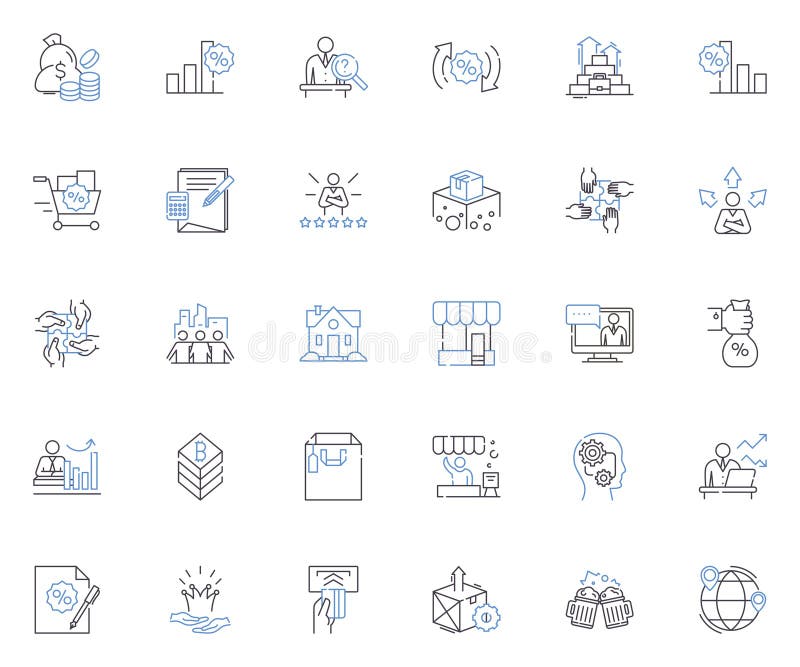 Customer Service Line Icons Collection. Satisfaction, Communication ...