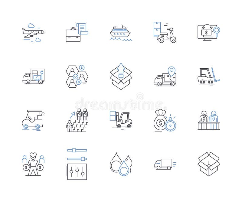 Customer Service Line Icons Collection. Satisfaction, Communication ...