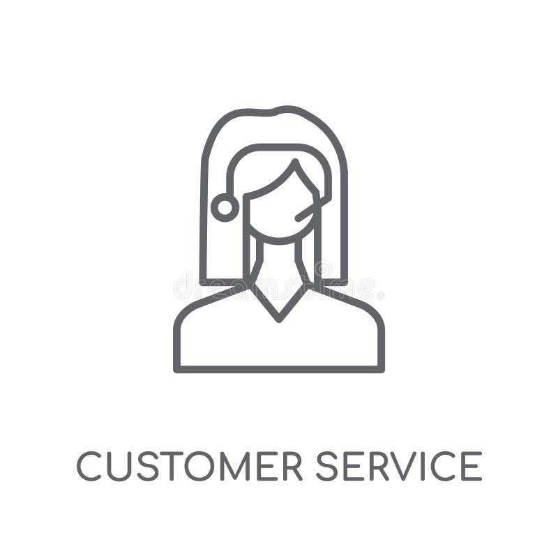 Customer Service Icon Vector Isolated on White Background, Customer ...