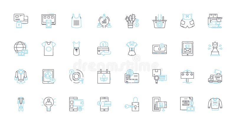 Customer Service Linear Icons Set. Satisfaction, Support, Experience ...