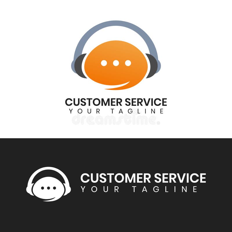 Customer Service Logo Vector Illustration . Stock Vector - Illustration ...