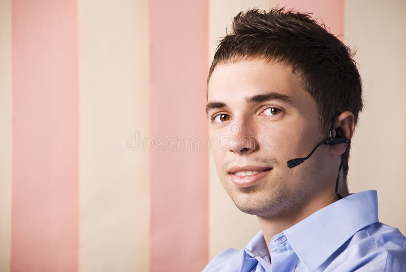 Customer service man stock image. Image of communication - 10998783