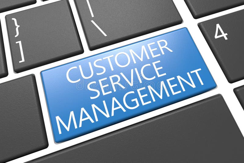 Customer Service Management Stock Illustration - Illustration of ...