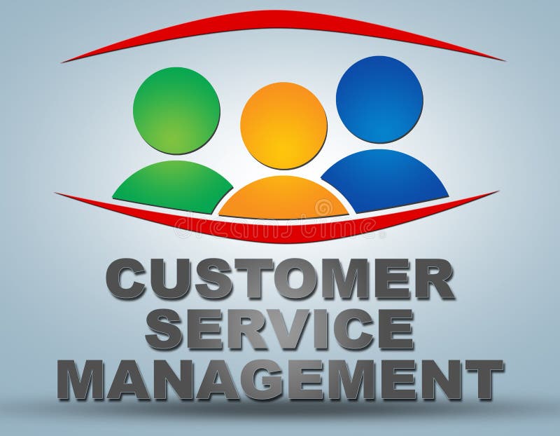 Customer Service Management Stock Illustration - Illustration of ...