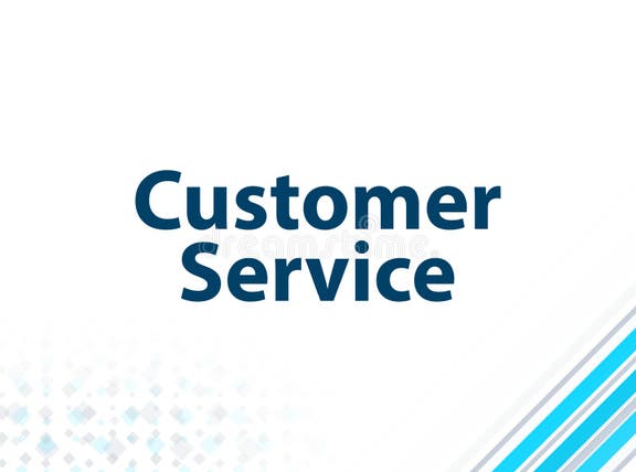 Customer Service Modern Flat Design Blue Abstract Background Stock ...