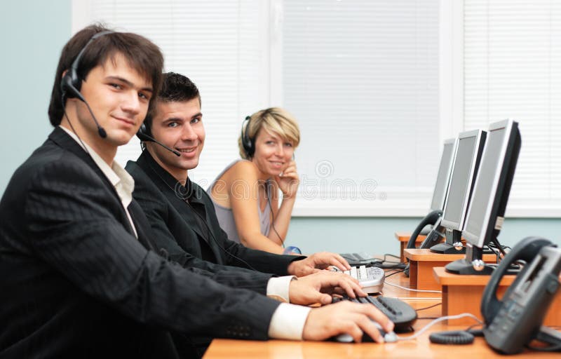 Customer service office stock image. Image of headset - 5735449