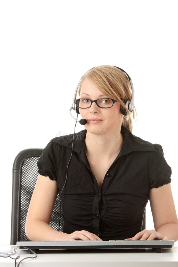 Customer service operator stock image. Image of happiness - 11458623