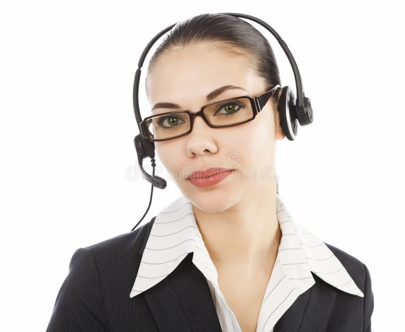 Service operator woman stock photo. Image of contact - 18291800