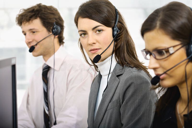 Customer Service Team stock image. Image of business, female - 4702505