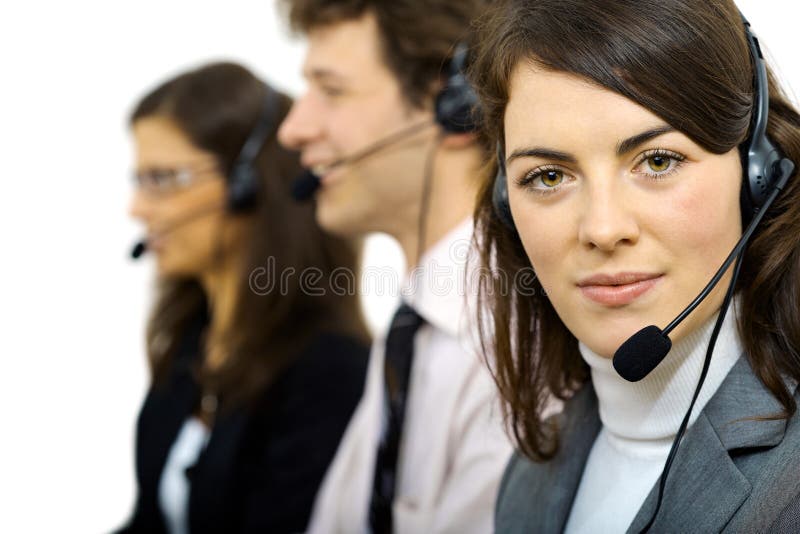 Customer Service Professional Stock Image - Image of office, headphones ...