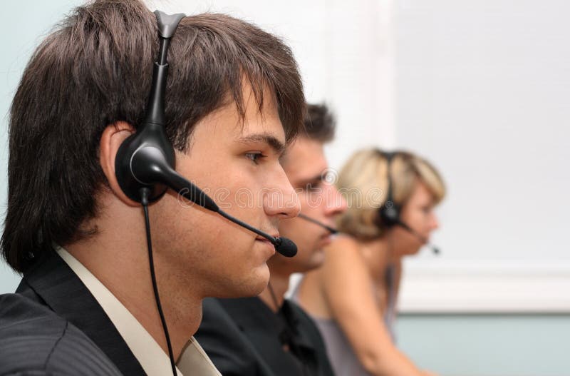 Customer Service Professional Stock Image - Image of office, headphones ...